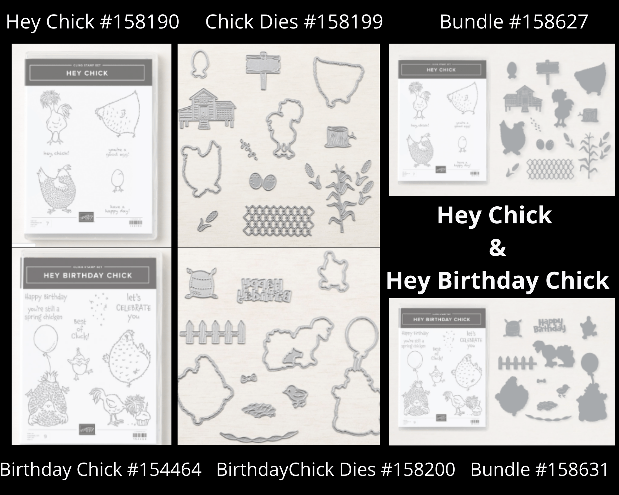 Hey Chick or Hey Birthday Chick Bundles - The Stamp Camp
