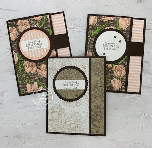 Simple Stamping Techniques On Today's Fun Fold Cards - The Stamp Camp