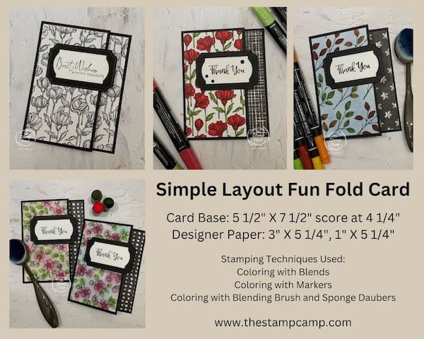 How To Create Fun Fold Cards From Simple To Wow The Stamp Camp