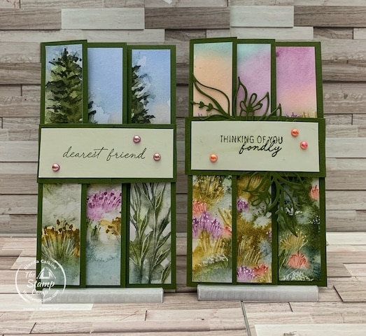 One Sheet Wonder Slimline Cards With Thoughtful Journey - The Stamp Camp