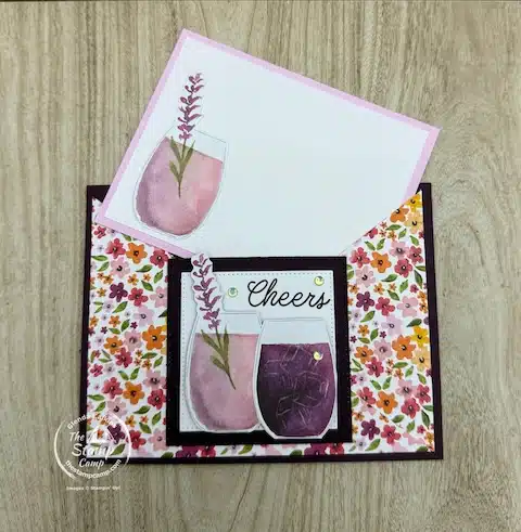 Simple One Sheet Card Designs Using Celebratory Sips Designer Series Paper
